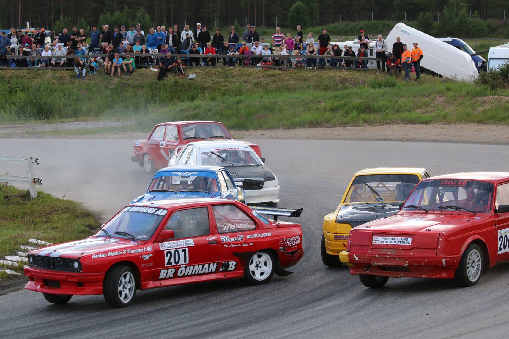 Norrlandsveckan i Rallycross andra deltävlingen från Piteå. Finaler.
